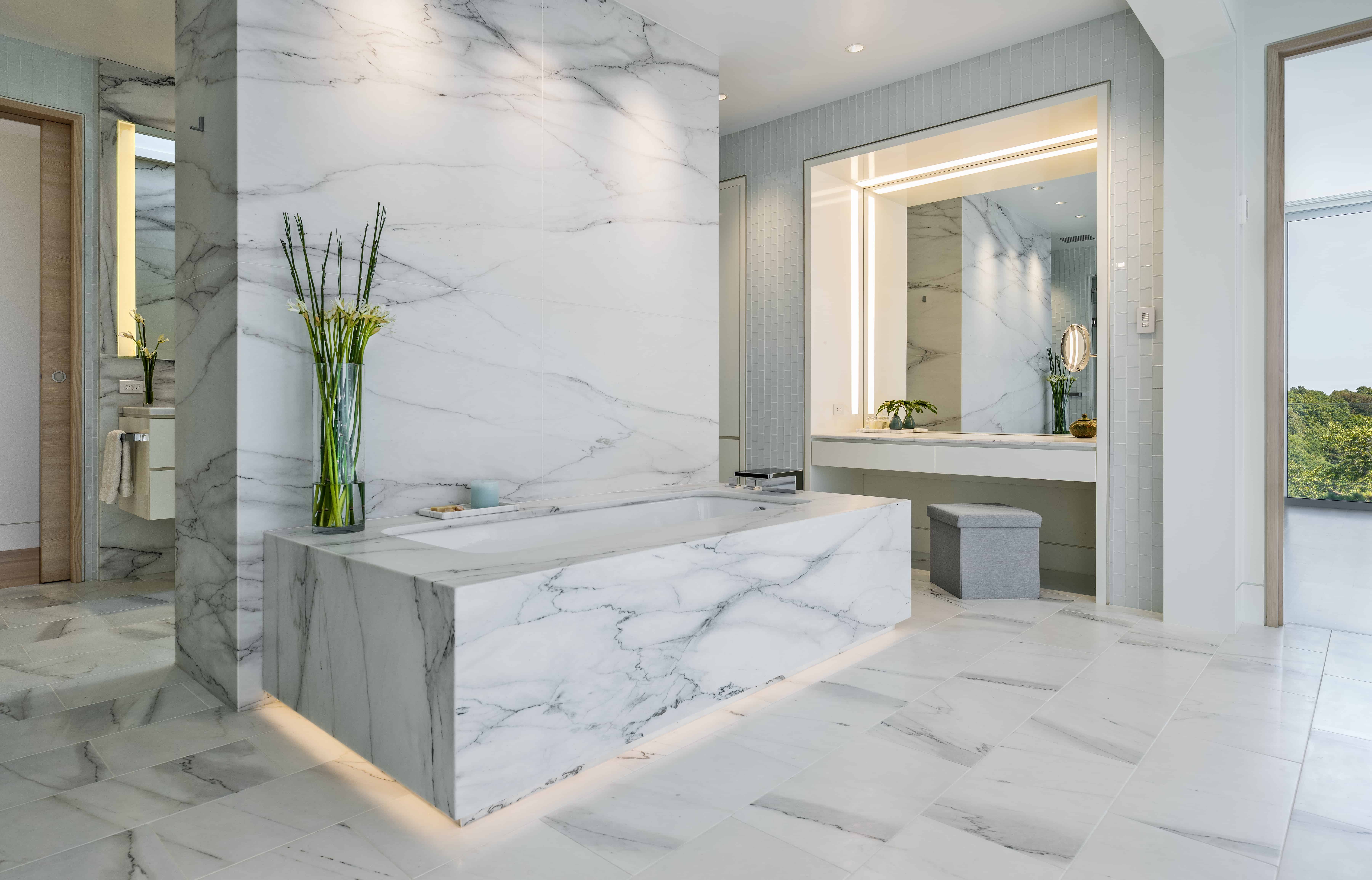 Calacatta Marble Bathroom
